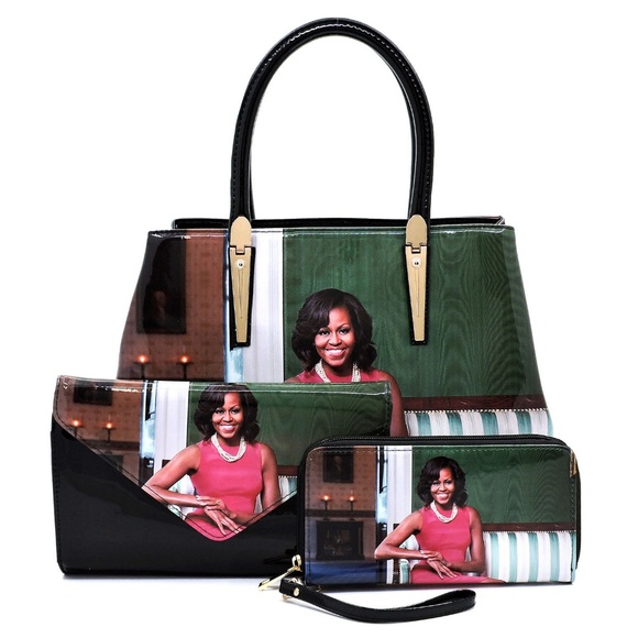 Bags | 3 Pcs Michelle Obama Satchelclutchwallet | Poshmark